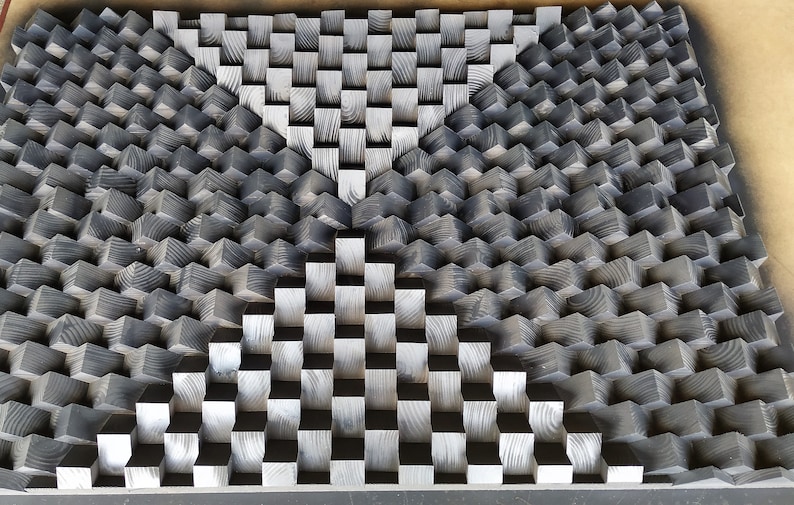 Sound Diffuser - Acoustic Panel-black Dark - Etsy