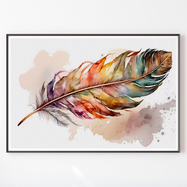 Feather Art Print - Etsy