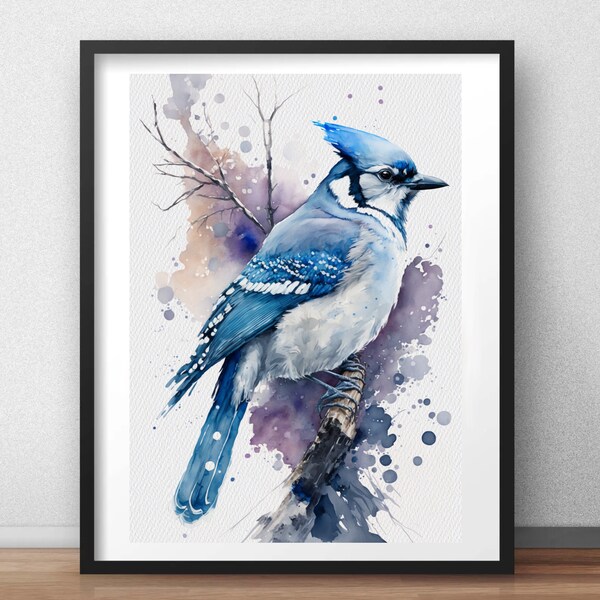 Blue Jay Print - Etsy