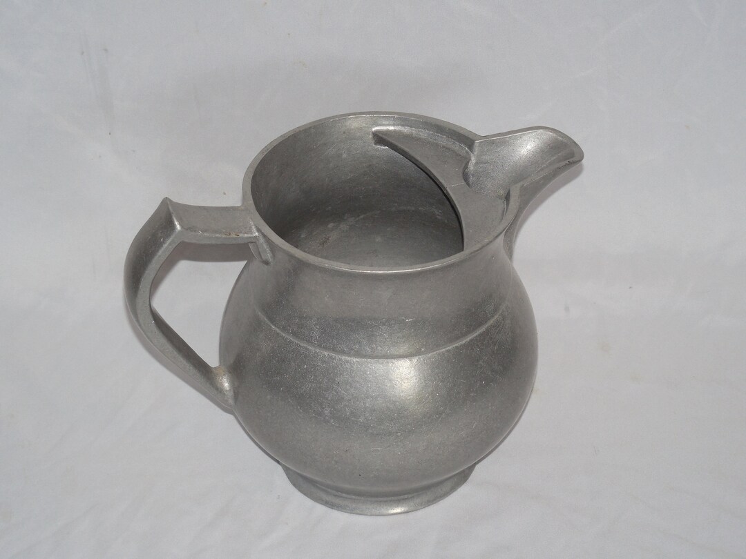 Vintage Large Wilton Pewter Water Pitcher Columbia PA USA - Etsy