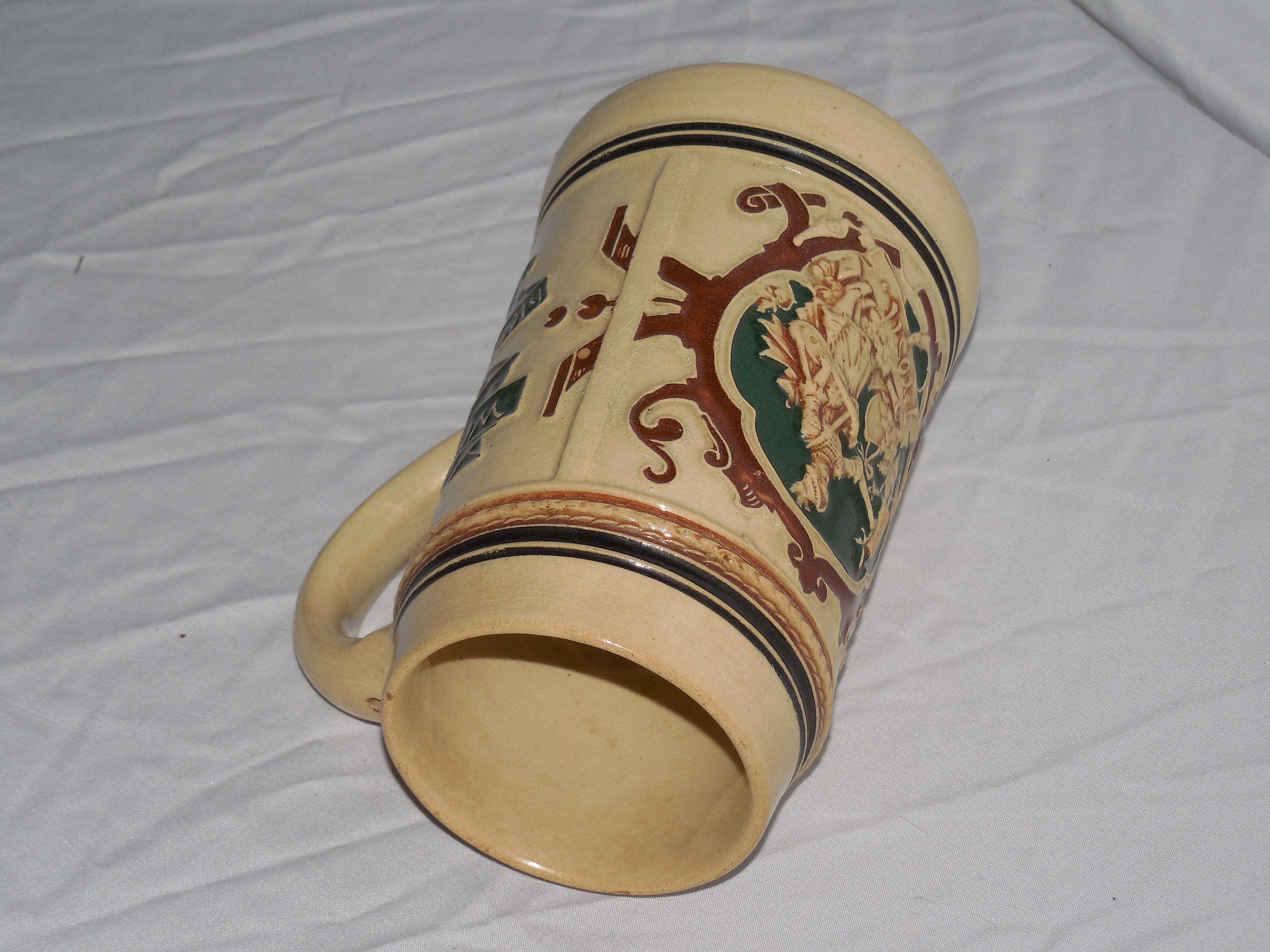 Vintage pre-owned Hand Painted Pottery German Prosit beer | Etsy