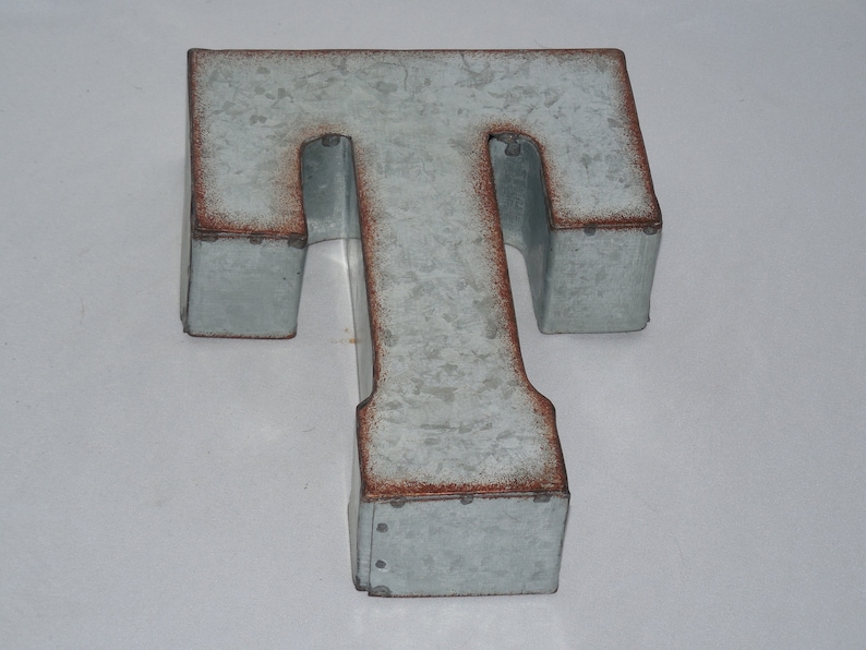 Vintage Silver Color Metal Letter T Alphabet Letter 5 X 7 - Etsy