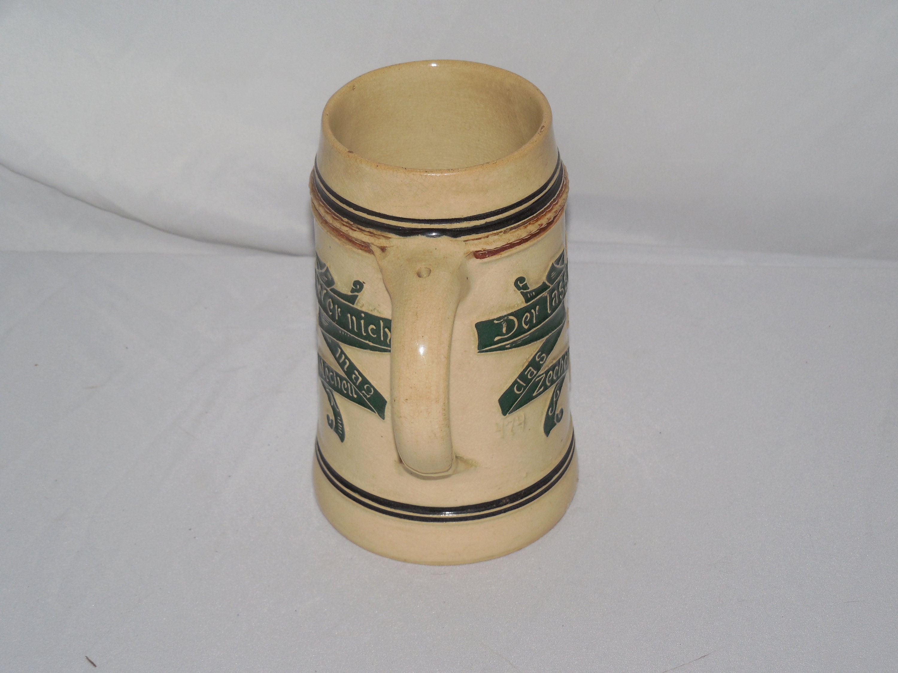 Vintage pre-owned Hand Painted Pottery German Prosit beer | Etsy