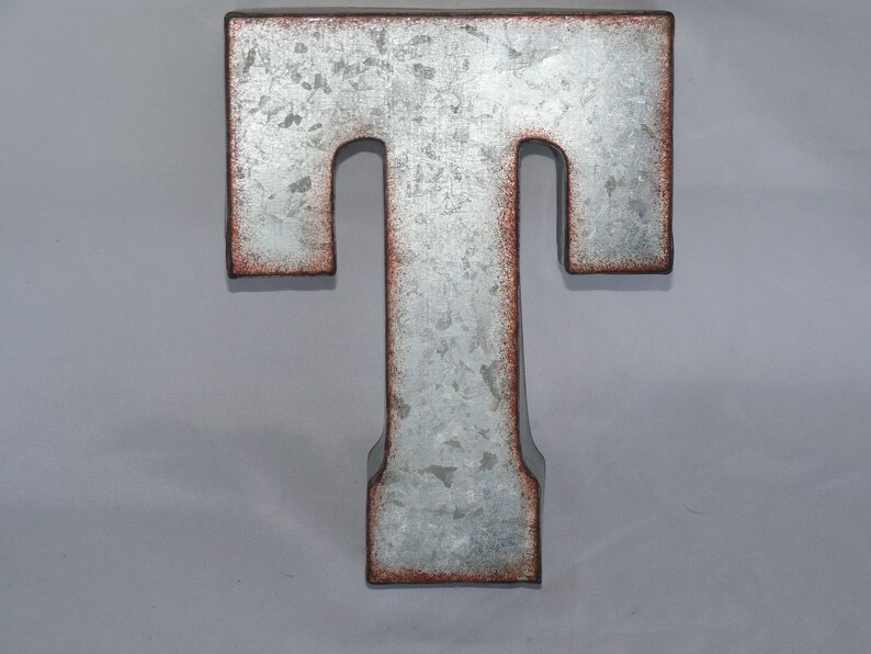 Vintage Silver Color Metal Letter T Alphabet Letter 5 X 7 - Etsy