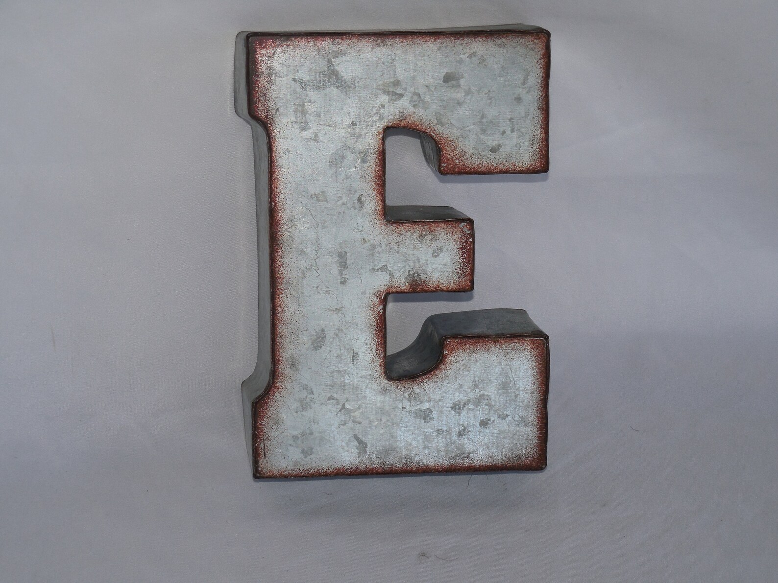 Vintage Silver Color Metal Alphabet Letter E Sign 4 3/4" X 7" - Etsy
