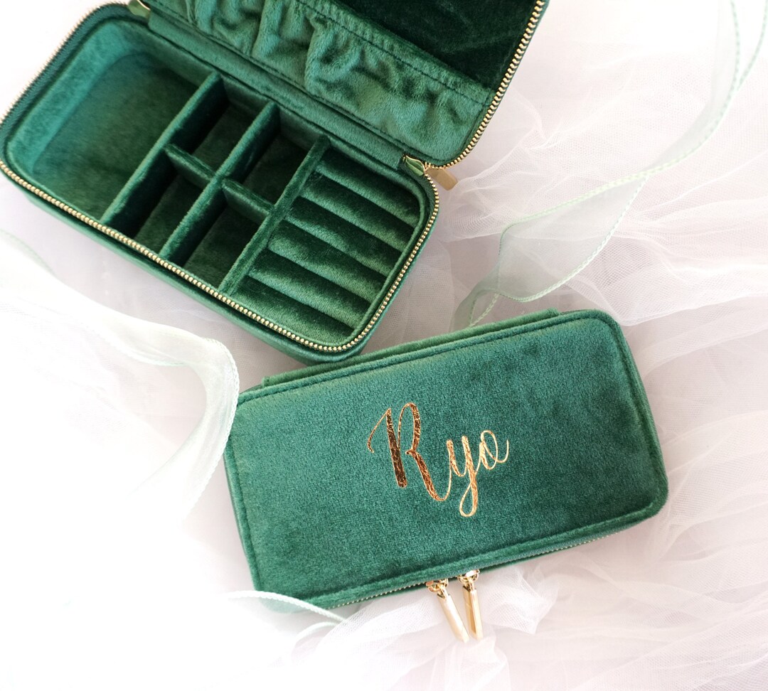 Velvet Interior Jewelry Box, 100% Italian Velvet Custom Jewelry Case ...