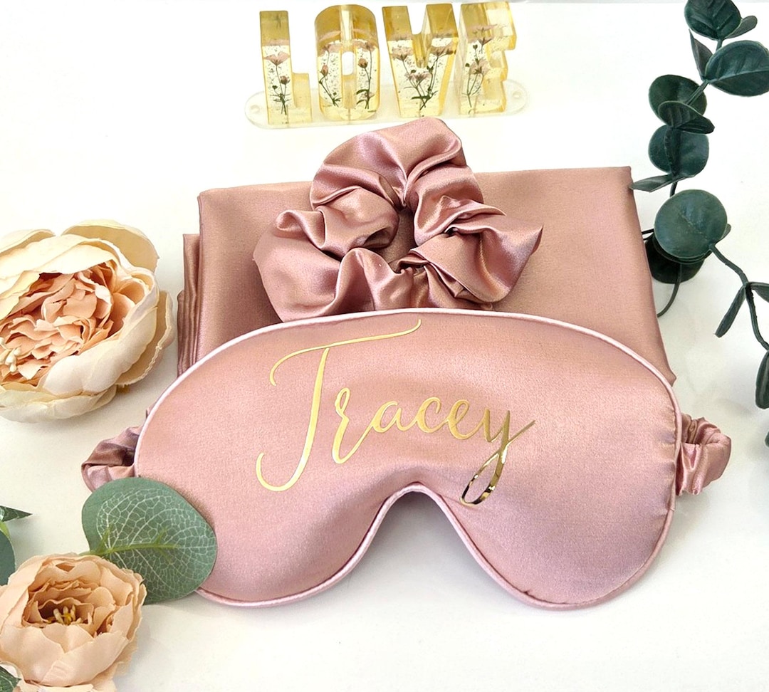 Personalized Custom Sleep Eye Mask Set, Christmas & Holiday Gift ...