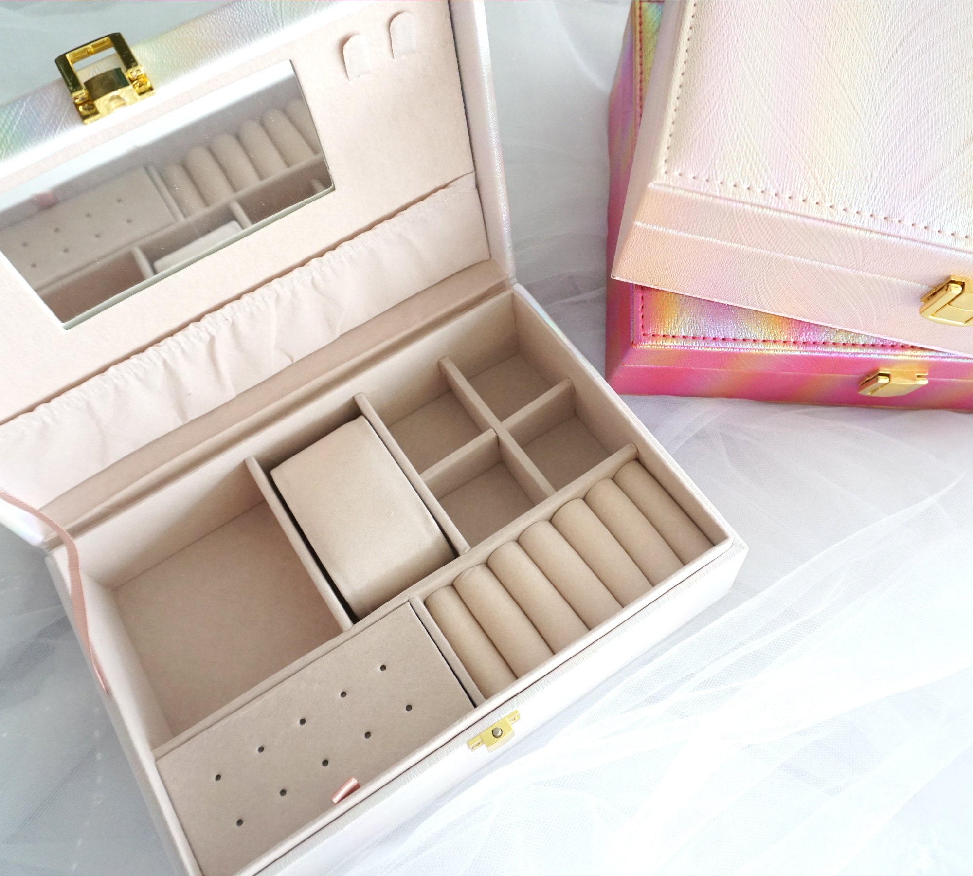 Custom Leather Jewelry Box for Women/girls Personalized - Etsy UK