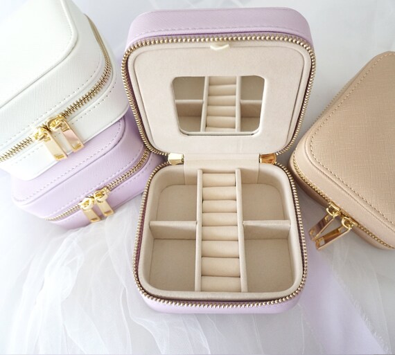 Custom Jewelry Box Personalized Jewelry Box Leather Travel - Etsy