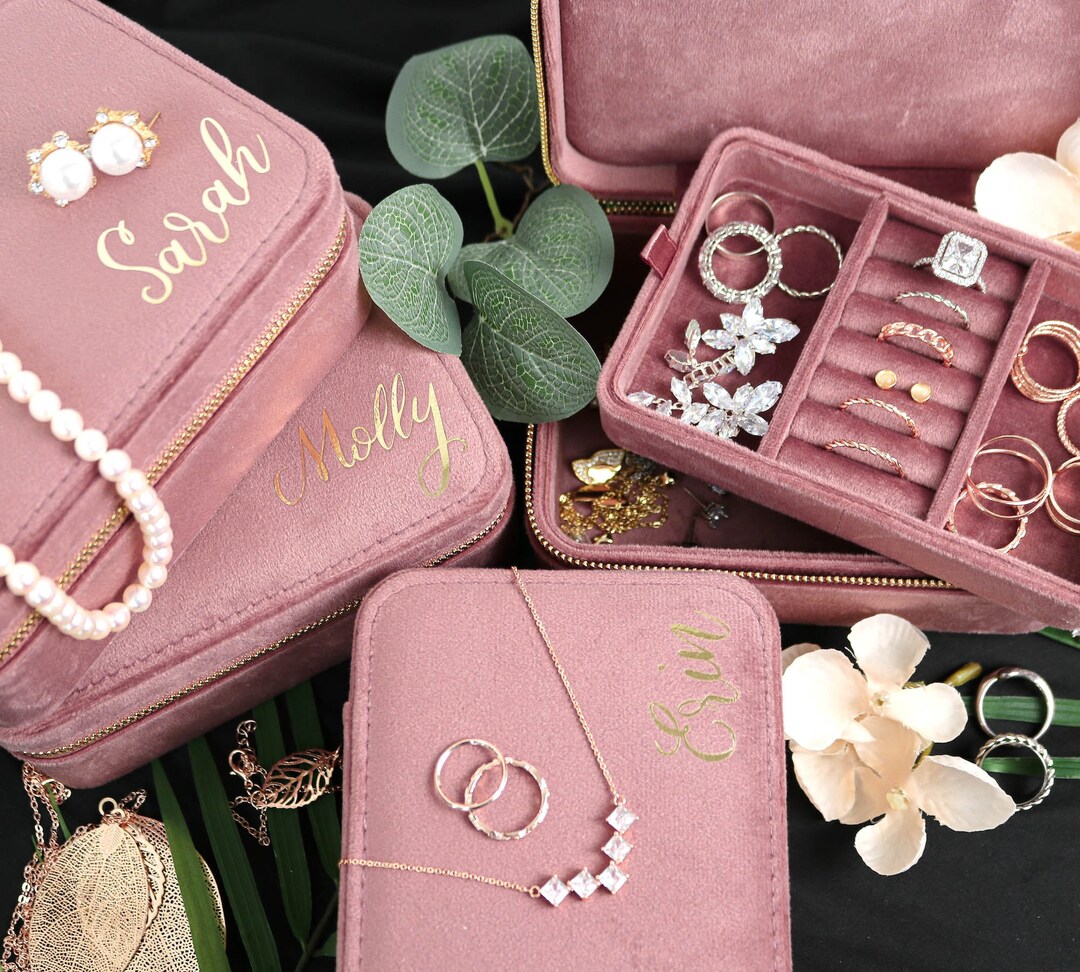 Two-tier Box, High Quality Italian Velvet Custom Jewelry Box, Christmas ...