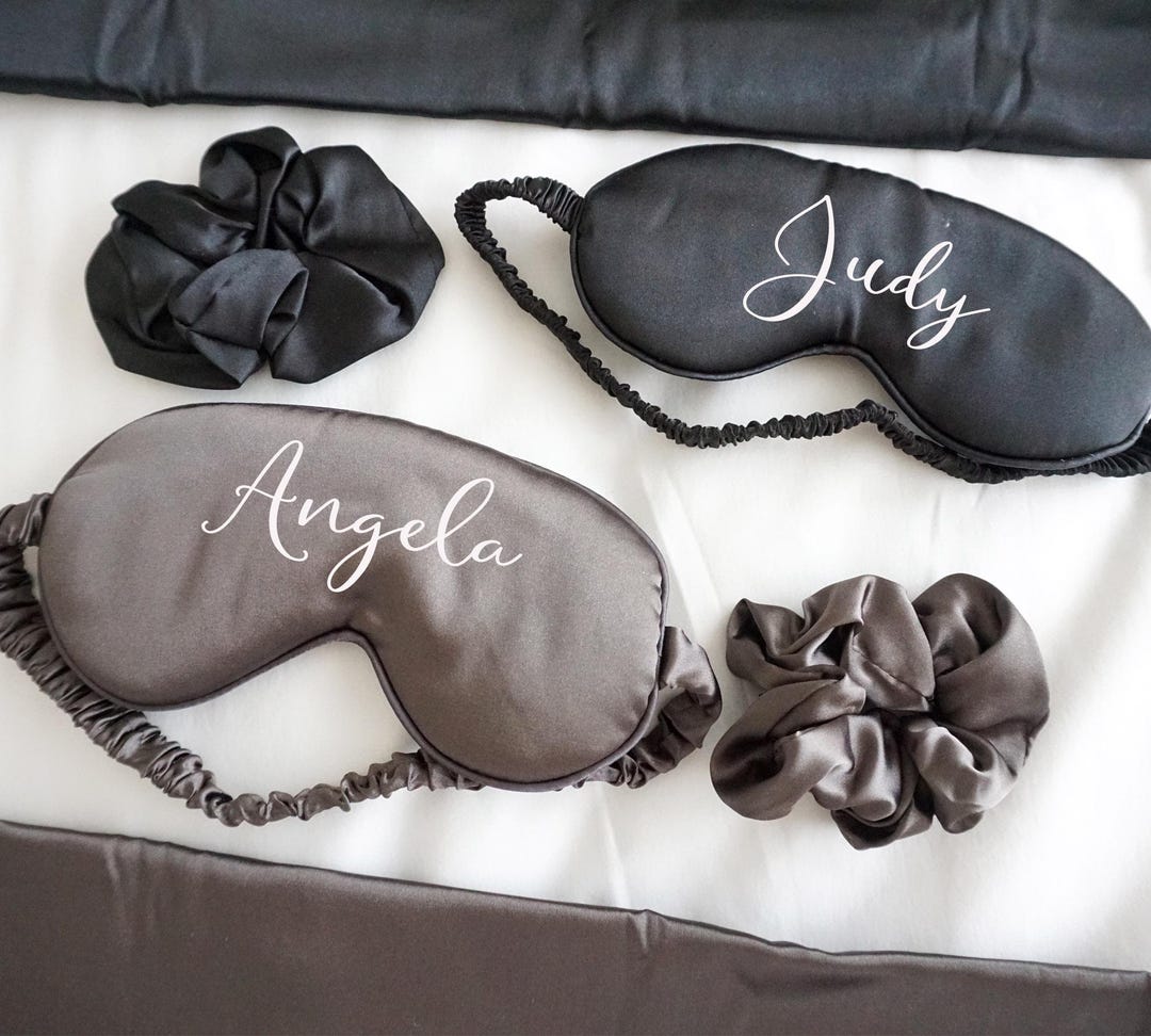 Personalized Custom Sleep Eye Mask Set, Christmas & Holiday Gift ...