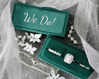 Mini, Round Jewelry Case, Italian Velvet, Travel Jewelry Case, Holiday ...