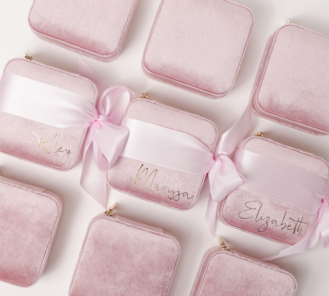 Satin Ribbon/ Italian Velvet/ Inside-suede With Mirror/ Personalized ...