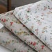 Mini Rose | Floral Cotton Linen by the Yard, 3 Colors, Made in Korea ...