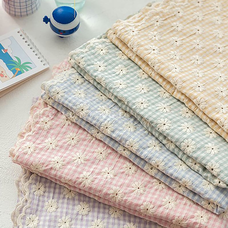 Embroidered Fabric - Etsy