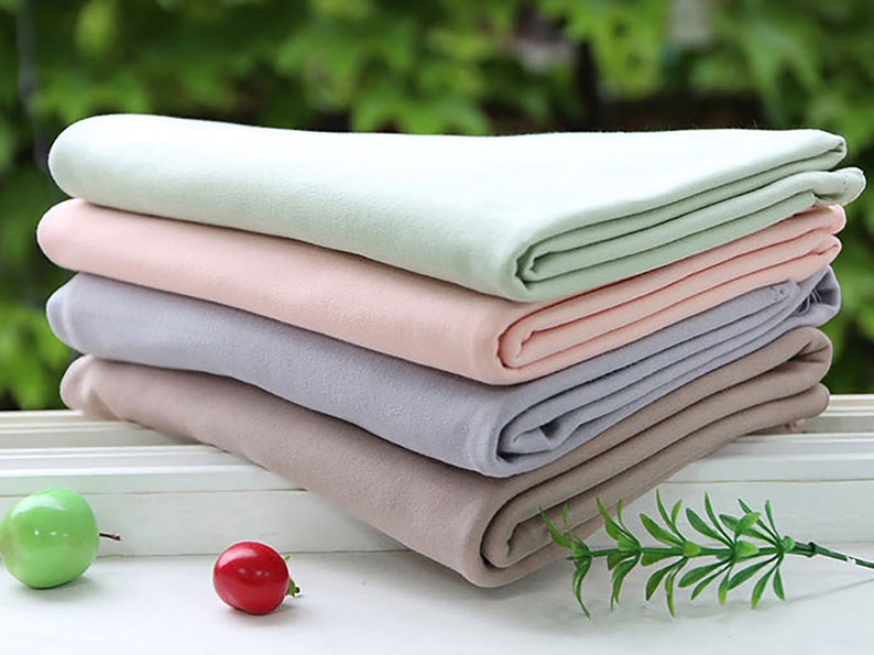Huggy | Organic Cotton Knit by the Yard 8 Colors Double Faced Stretchy ...