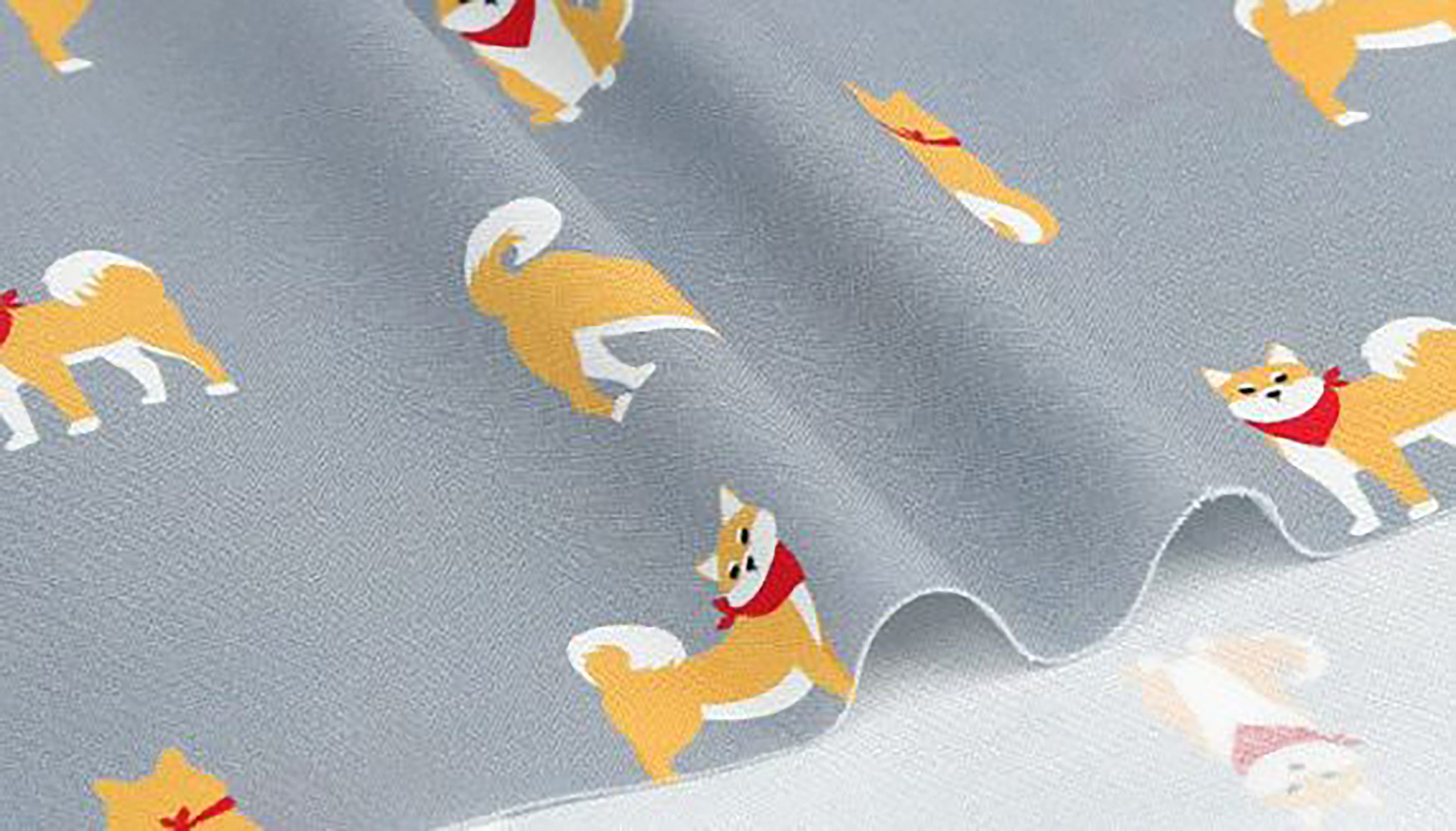 Shiba's Daily Life | Cotton by the Yard Made in Korea Digital Print ...