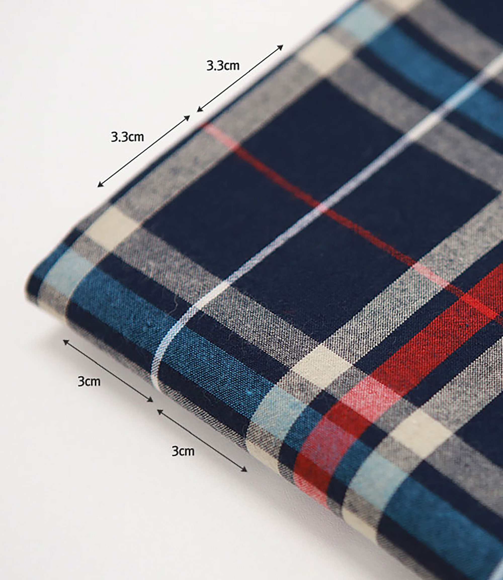 Royal Navy Check | Washed Cotton by the Yard Made in Korea Yarn Dyed ...