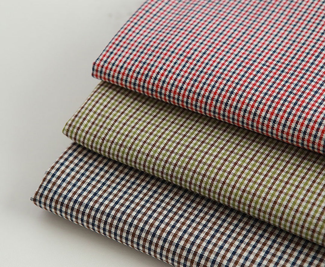 2mm 2 Colors Check | Cotton by the Yard Made in Korea 3 Colors Yarn ...