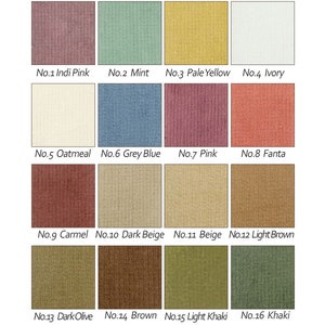 28 Colors 16wale Stretch Corduroy Fabric by the Yard Soft Cotton ...