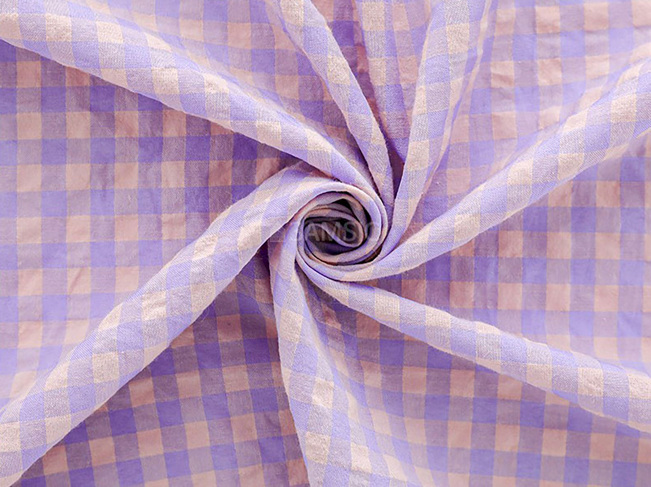 Holy Moly Mix Check, Poly Cotton by the Yard, 8 Colors, Made in Korea ...