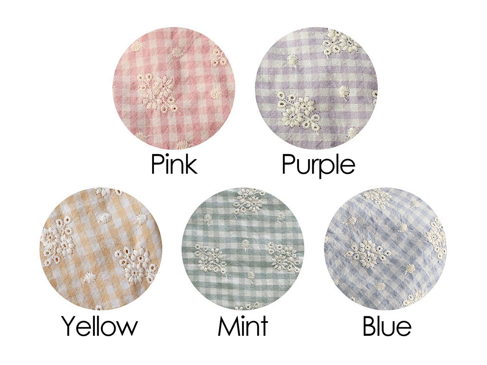 Francois Flowers | Floral Emboridered Fabric by the Yard, Floral Border ...