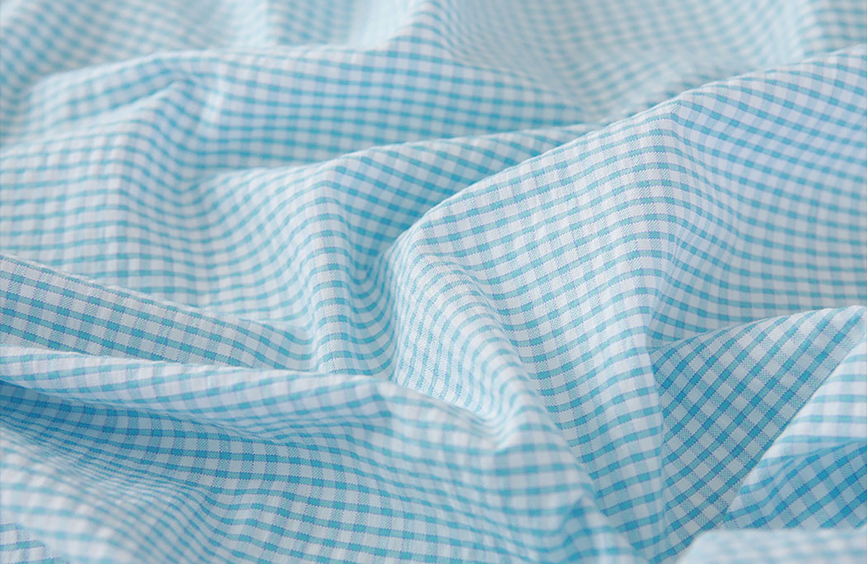 Mini Chou - Check Pattern Seersucker, Yarn Dyed Cotton Fabric by the ...