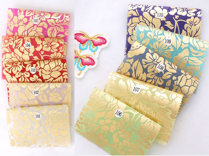 Golden Roses | Hanbok Fabric by the Yard Korean Silk Made in Korea 14 ...