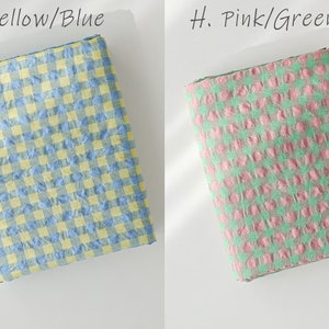 Holy Moly Mix Check, Poly Cotton by the Yard, 8 Colors, Made in Korea ...