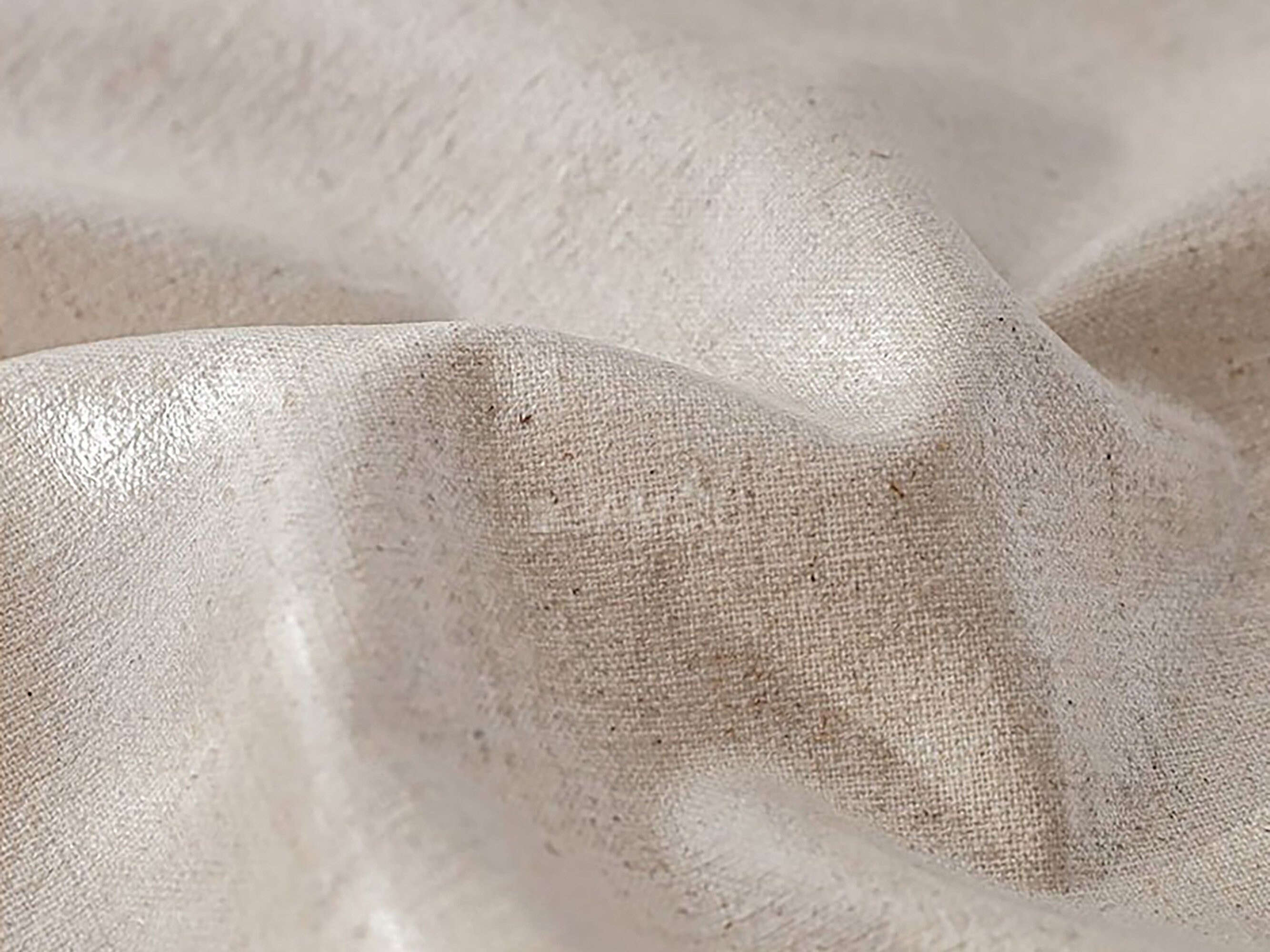 Natural Laminated | TPU Laminated Cotton Linen by the Yard 4 Colors ...