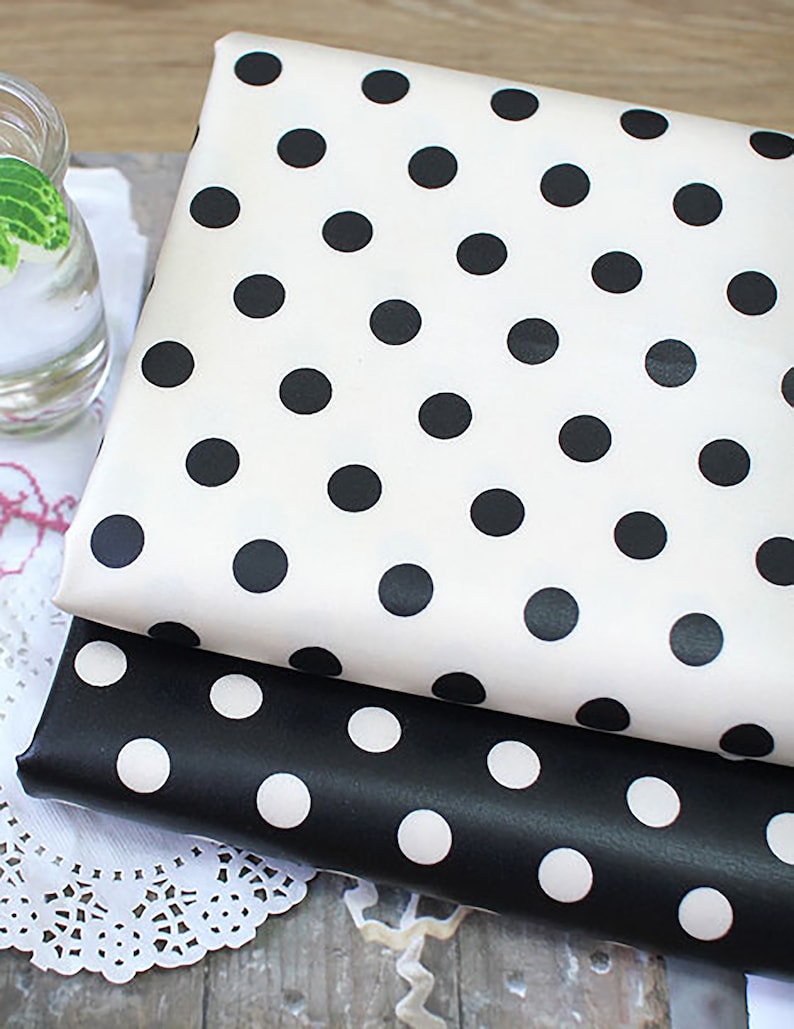 11mm Polka Dot Laminated Waterproof Yarn Dyed Cotton Fabric - Etsy