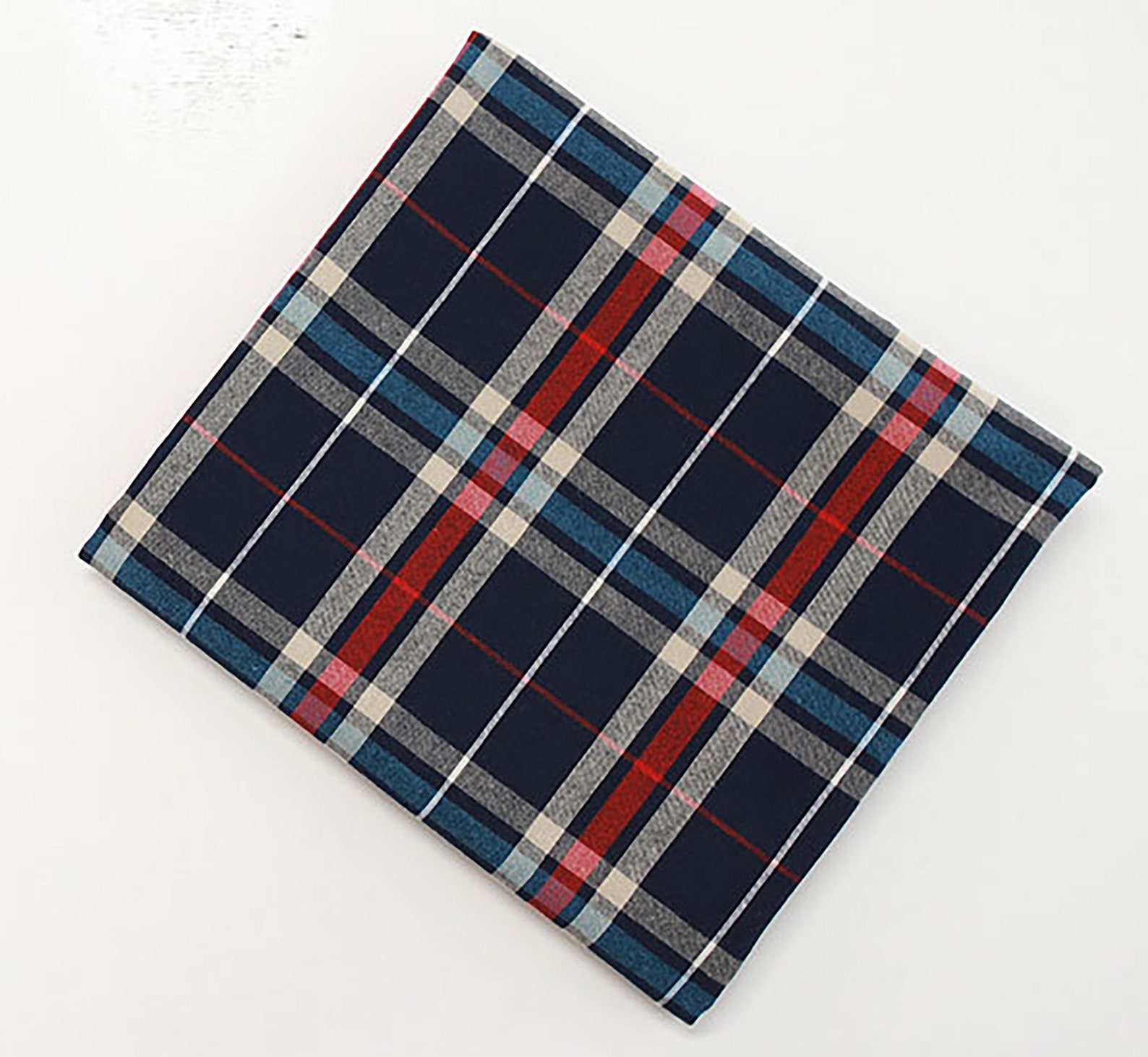 Royal Navy Check Washed Cotton by the Yard Made in Korea - Etsy