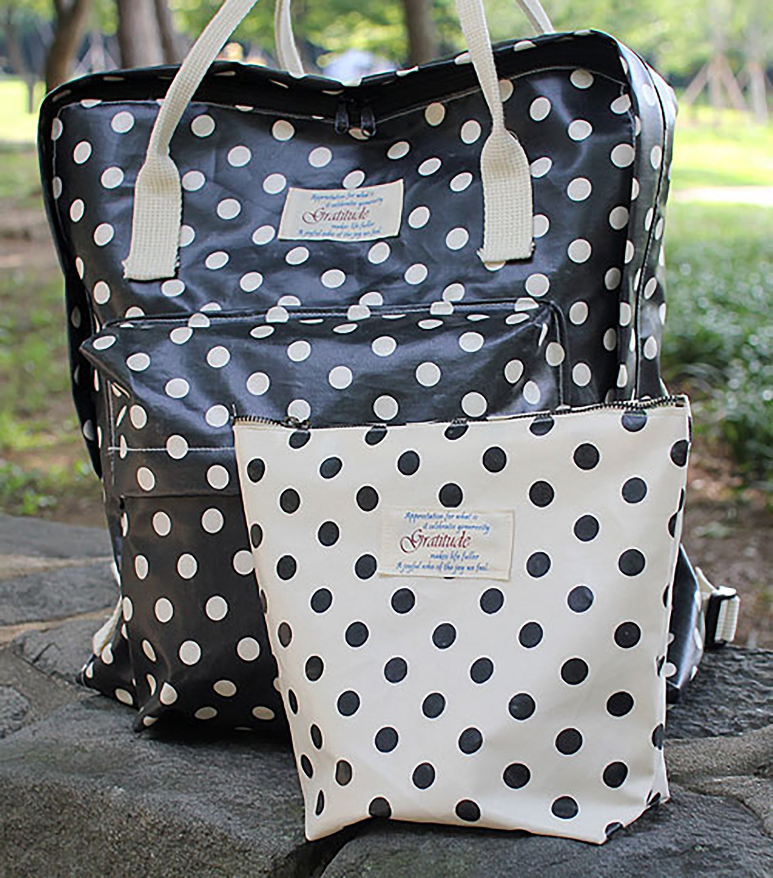 11mm Polka Dot Laminated Waterproof Yarn Dyed Cotton Fabric - Etsy