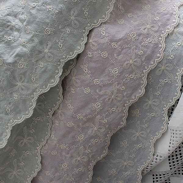 Embroidered Cotton Fabric - Etsy