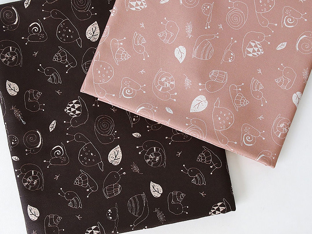 Cupola Snails Cotton by the Yard Made in Korea 2 Colors Plain Weave ...