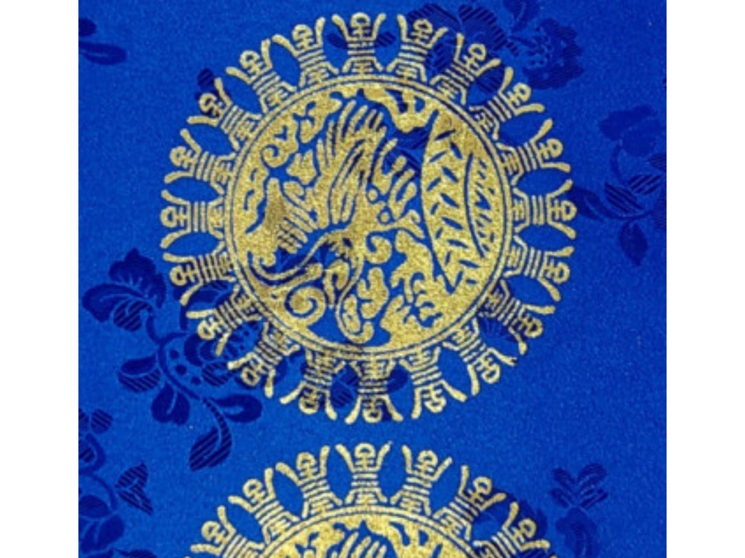 Phoenix Round Small, Gold Metallic Foil Heat Transfer Vinyl for Hanbok ...