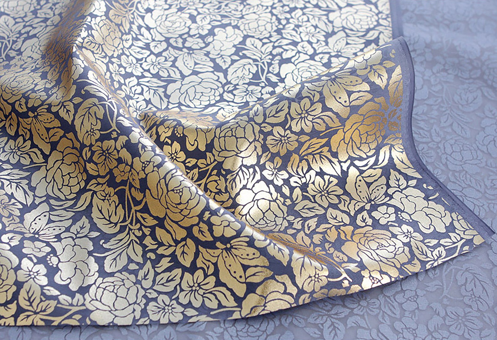 Golden Roses | Hanbok Fabric by the Yard Korean Silk Made in Korea 14 ...