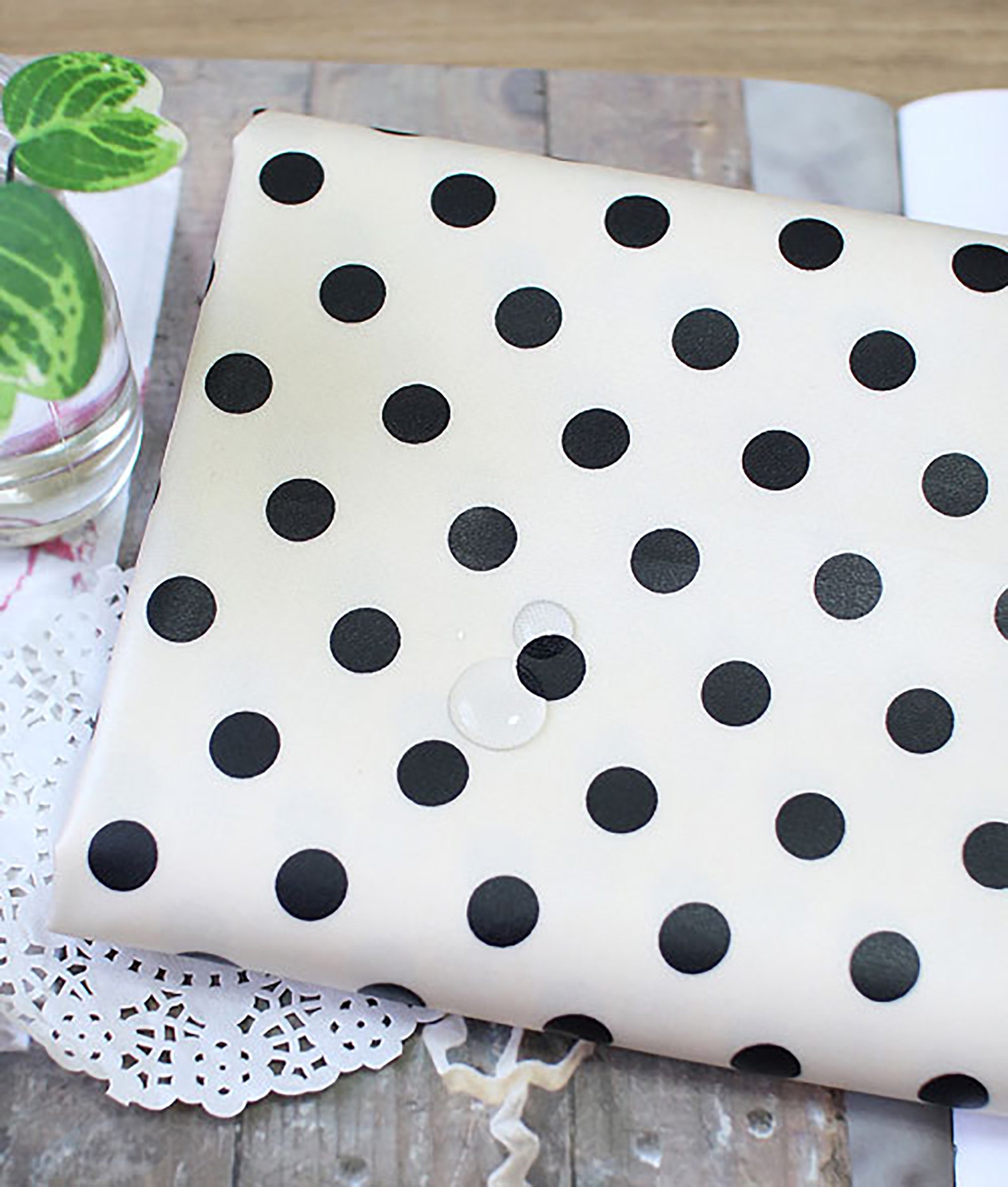 11mm Polka Dot Laminated Waterproof Yarn Dyed Cotton Fabric - Etsy