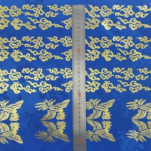 Phoenix and Cloud, Gold Metallic Foil Heat Transfer Vinyl for Hanbok ...