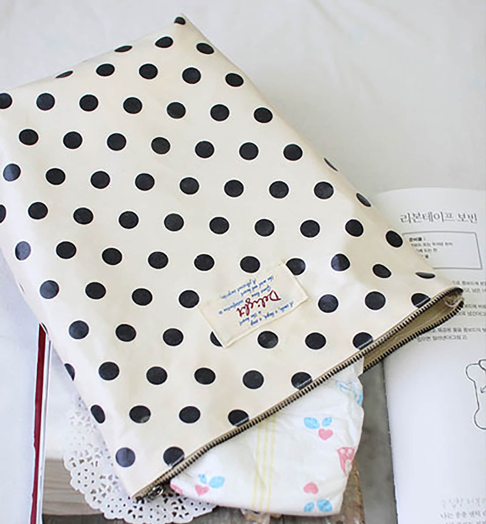 11mm Polka Dot Laminated Waterproof Yarn Dyed Cotton Fabric - Etsy