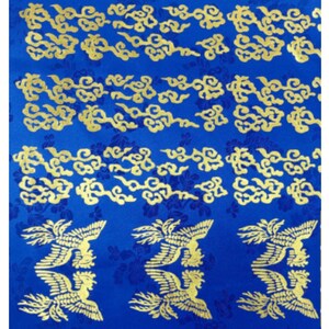Phoenix and Cloud, Gold Metallic Foil Heat Transfer Vinyl for Hanbok ...
