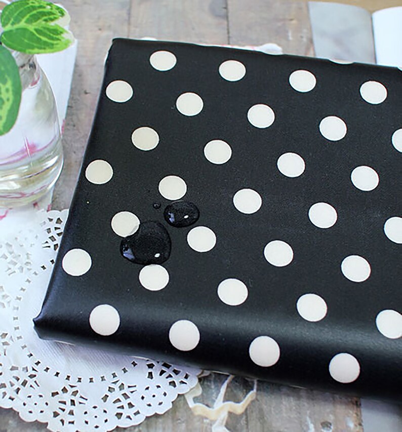 11mm Polka Dot Laminated Waterproof Yarn Dyed Cotton Fabric - Etsy