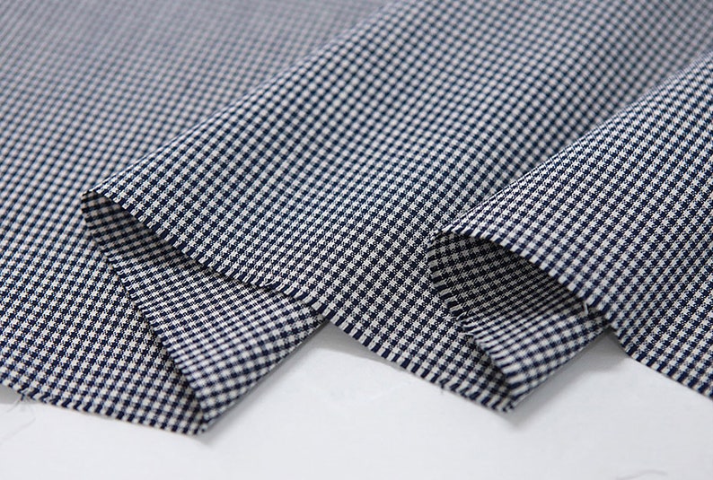 2mm Gingham Check | Cotton by the Yard 7 Colors Made in Korea Yarn Dyed ...