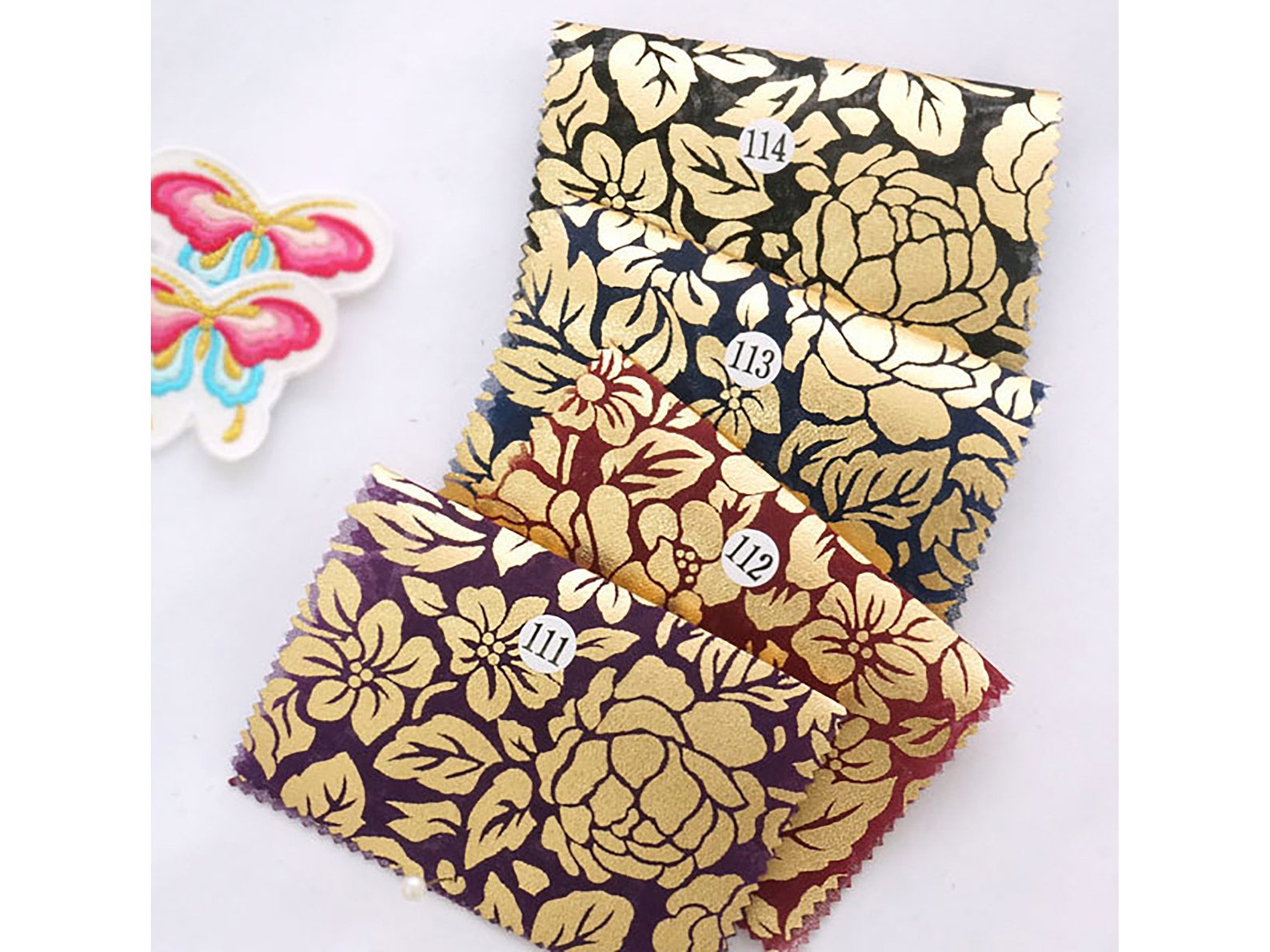 Golden Roses | Hanbok Fabric by the Yard Korean Silk Made in Korea 14 ...