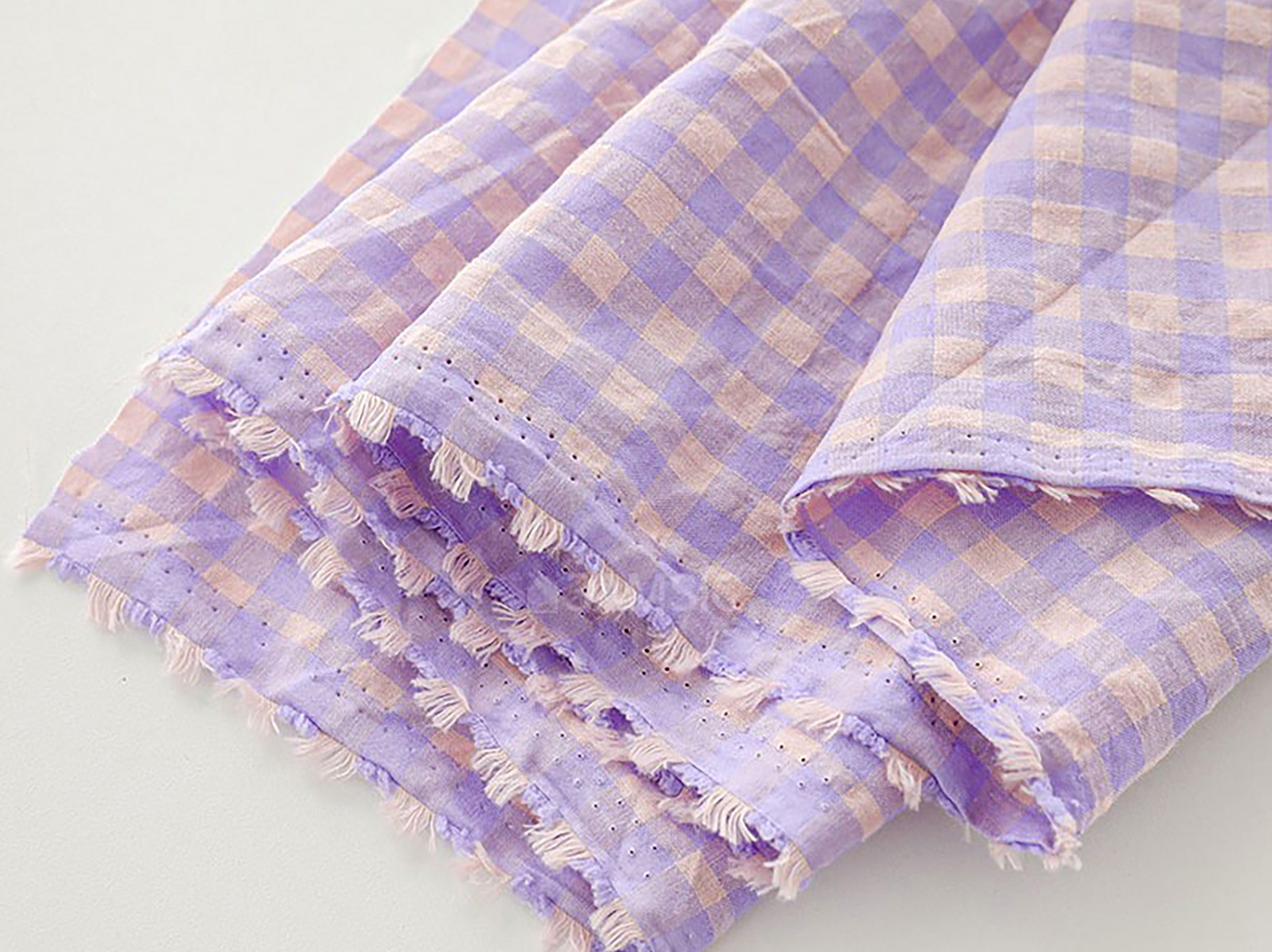 Holy Moly Mix Check, Poly Cotton by the Yard, 8 Colors, Made in Korea ...