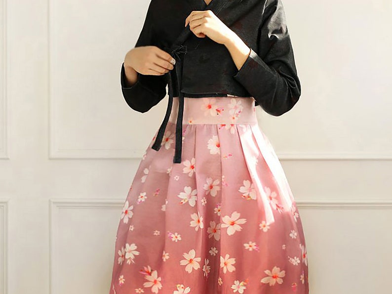 Spring Flower | 3 Colors Gradation Floral Korean Silk by the Yard Made ...