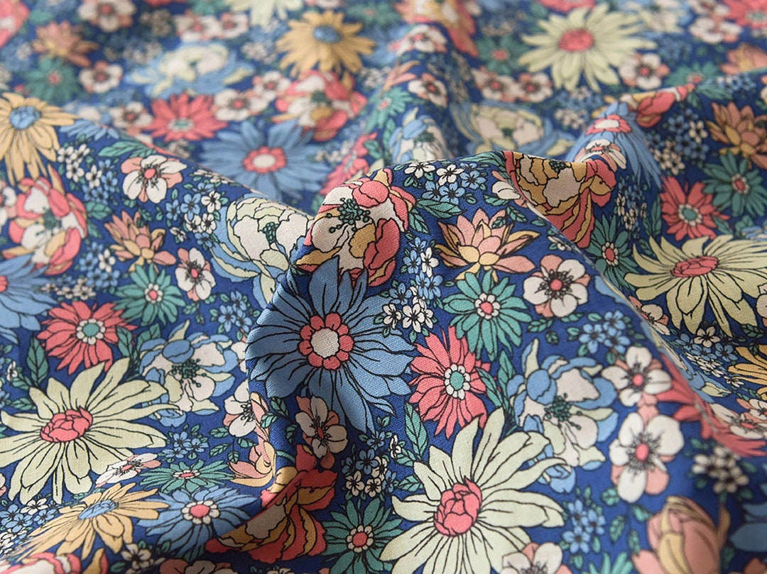 Daphne Garden Linen Floral Cotton Linen by the Yard Made in Korea ...