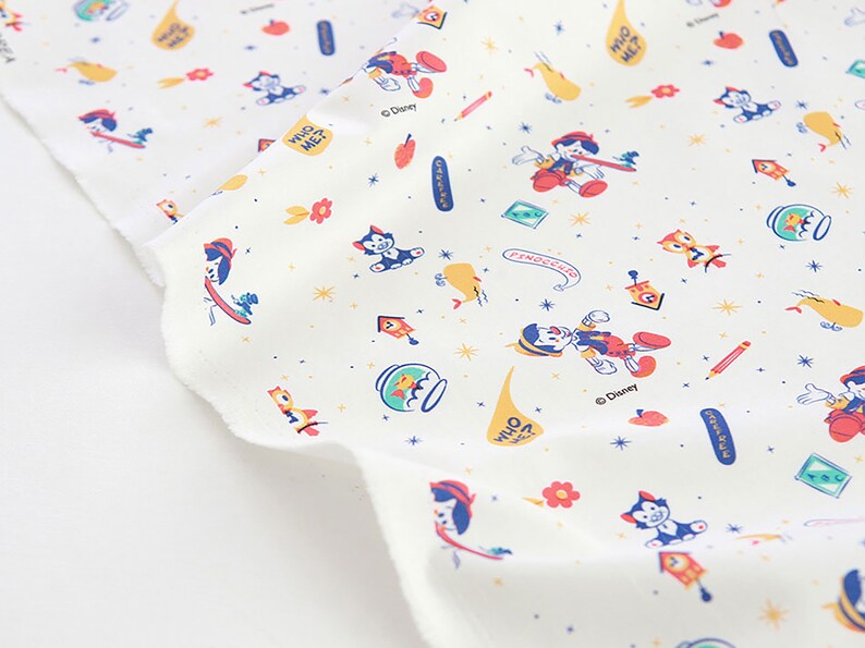 Pinocchio | Disney Cotton by the Yard Made in Korea Premium Fabric ...