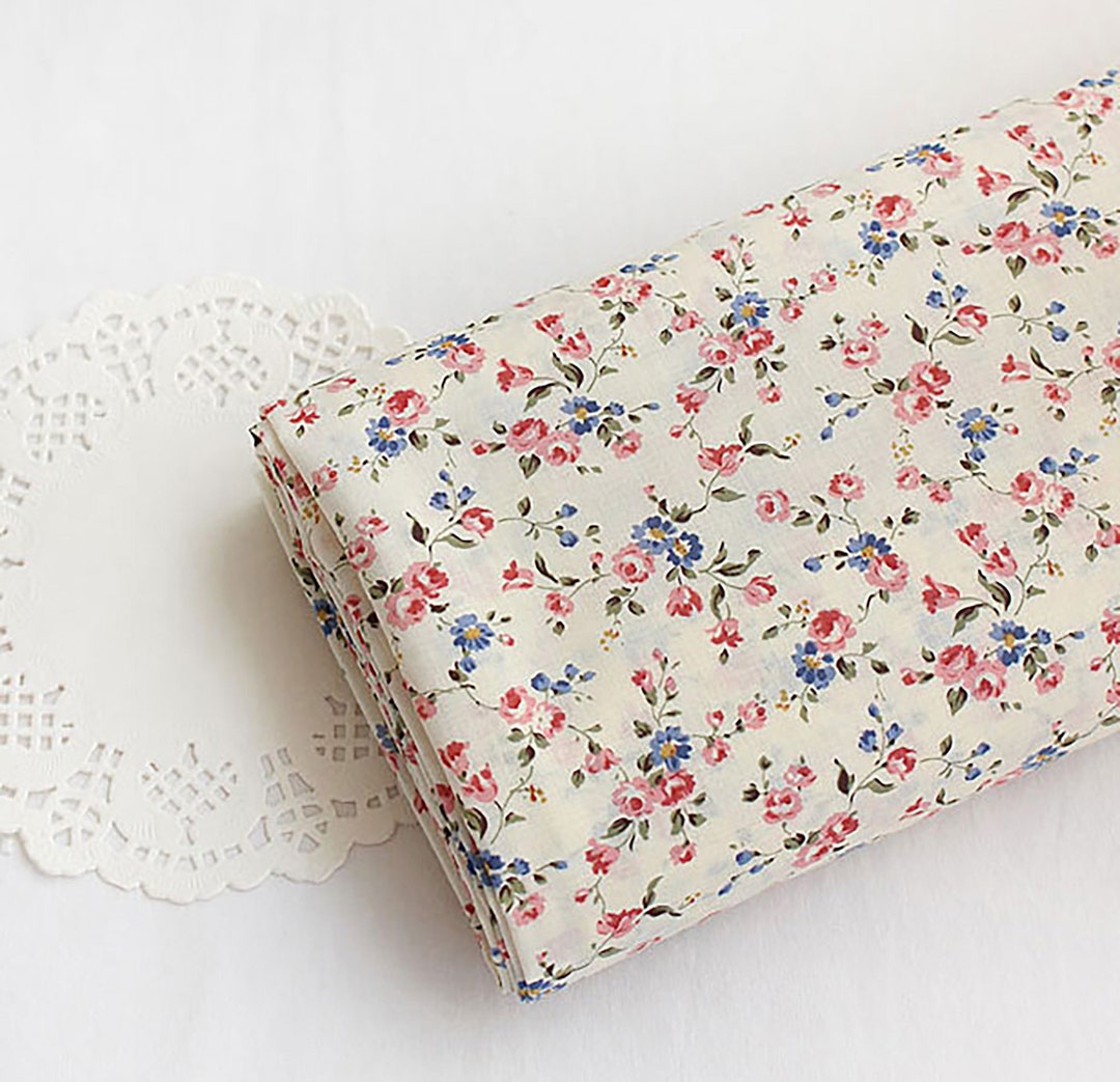 Sweet Mini Rose | Floral Cotton by the Yard Made in Korea Soft Wide ...