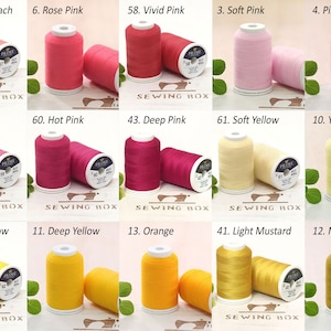 No. 46-90 of 90 Colors 45s/2 Prime Sewing Thread Polyester and Nylon in ...